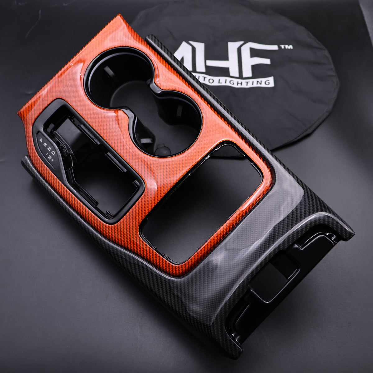 2016-2021 Jeep SRT / TrackHawk Two Tone or Orange Carbon Center Consol ...