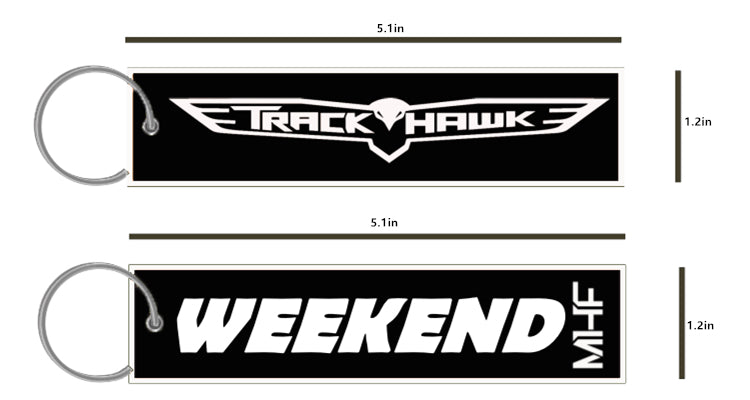 White TrackHawk Key Tag – MHFAutoLighting