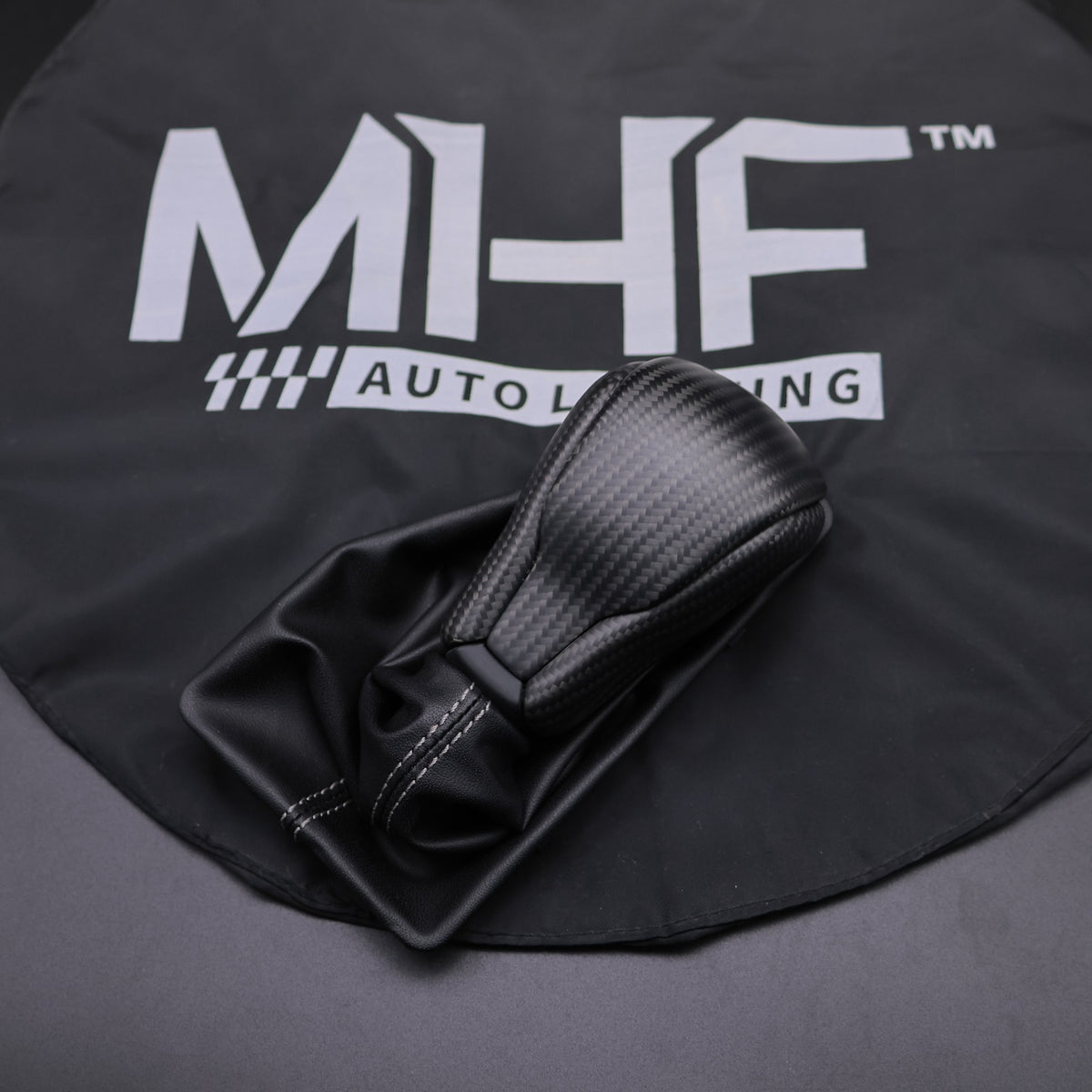 2020-2023 Dodge Ram TRX Shifter Matte Black Carbon Black Leather White ...