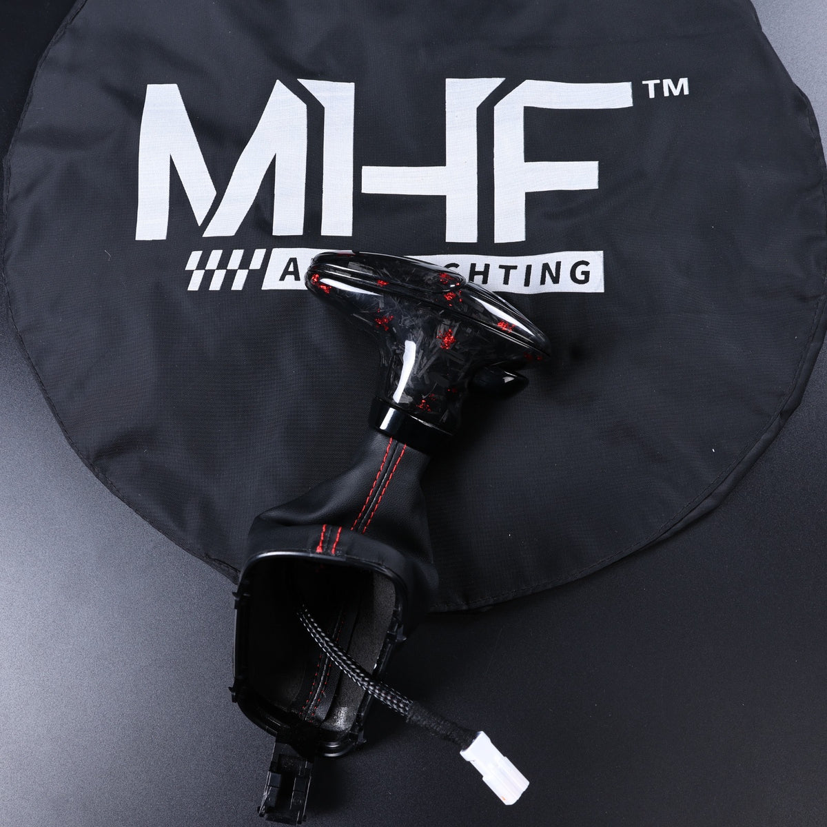 2021+ Hellcat Durango Gloss Forged Carbon Shifter Red Accent ...