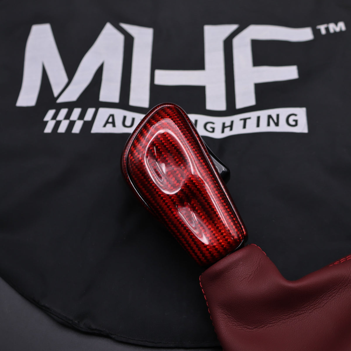 2016 -2021 Jeep SRT / TrackHawk Custom Carbon Shifter Red Carbon Red A ...