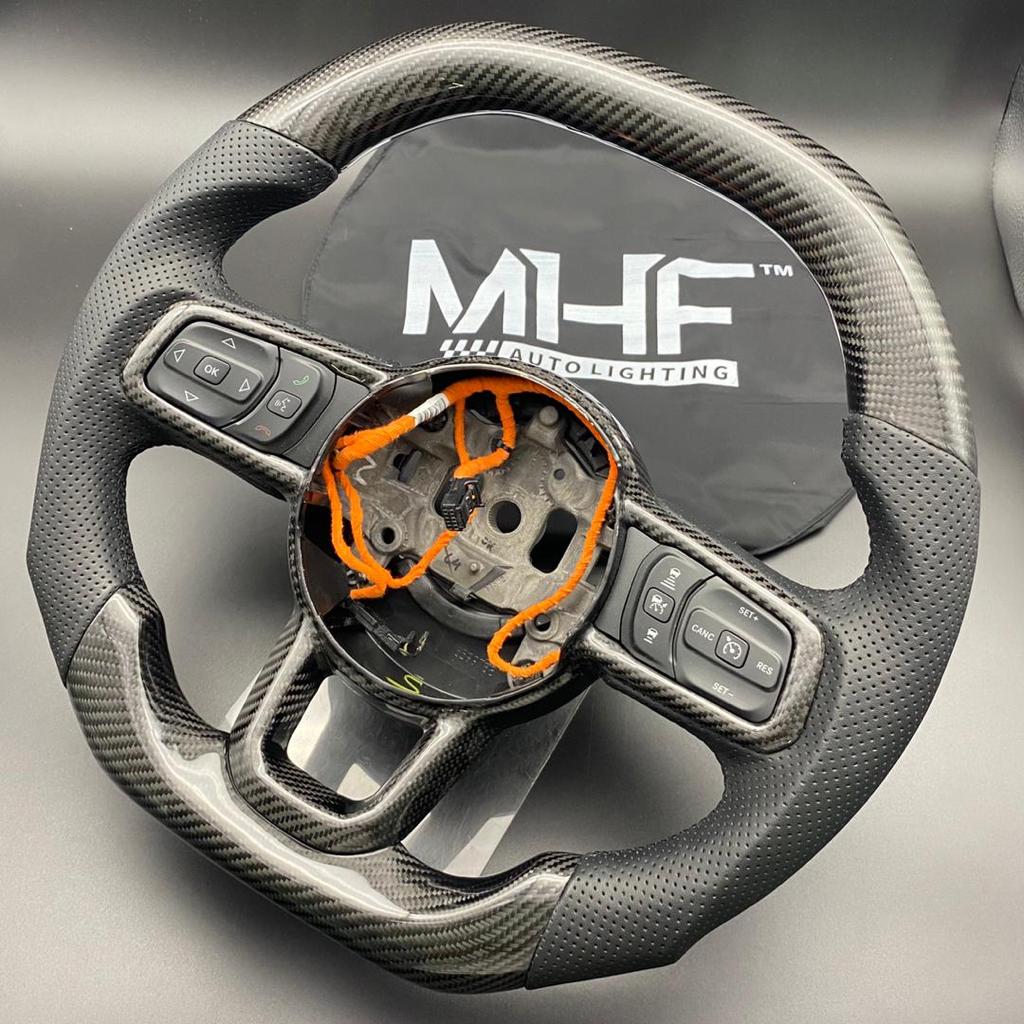 2018+ JT / JL “Black Carbon” Jeep Wrangler Steering Wheel – MHFAutoLighting