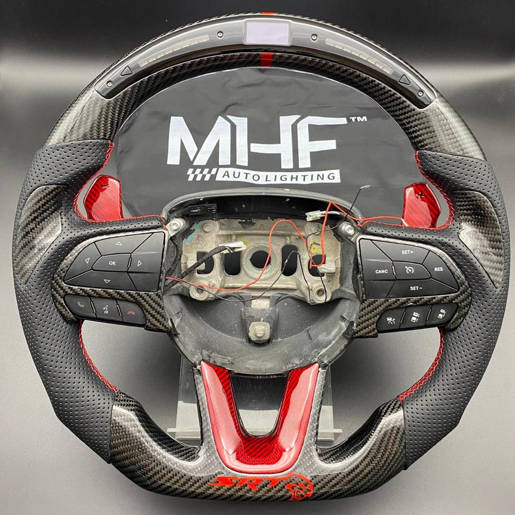 2014- 2021 Carbon Hellcat SRT Steering Wheel – MHFAutoLighting