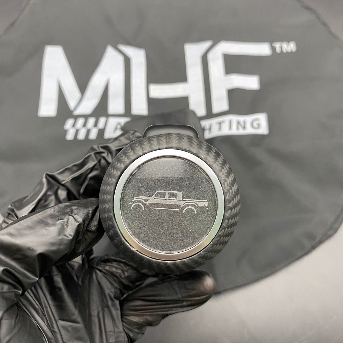 2018-2022 Jeep Gladiator Matte Black Carbon Accent Custom Shifter ...