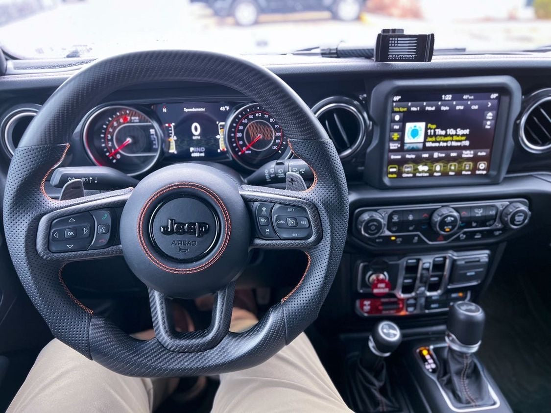 2021-2022 XR 392 Matte Carbon / Orange” Jeep Wrangler Steering Wheel ...